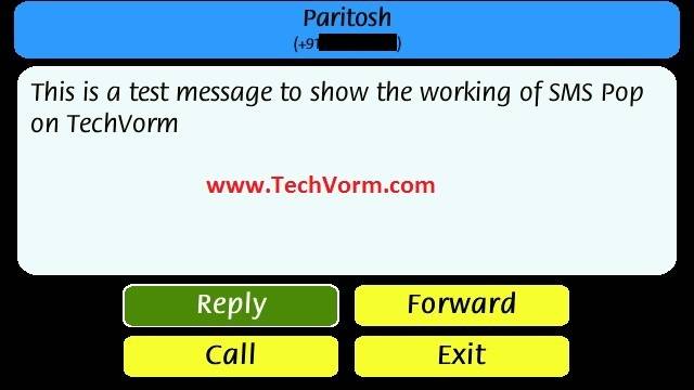 SMS Pop Up: View Pop Up For New SMS Received • TechVorm