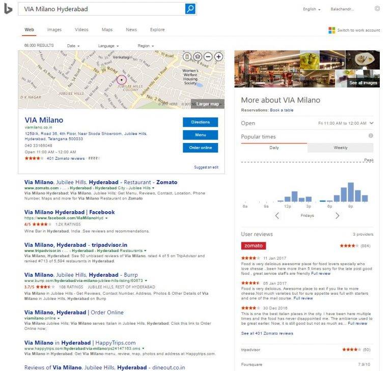 Microsoft Bing and Zomato Join Hands to Make Restaurants Search Easy ...