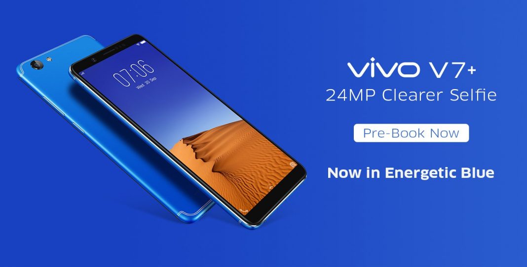 Vivo V7+ Will Also Be Available in Energetic Blue Color From 15th ...