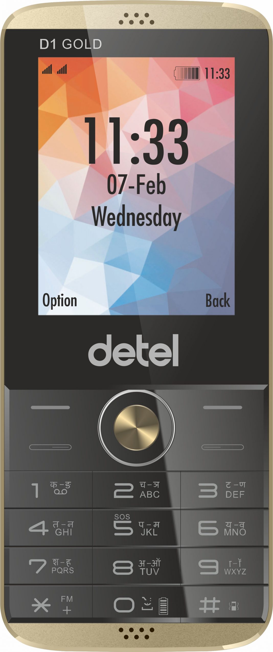Detel D1 Gold Feature Phone Launched at Rs. 999 • TechVorm