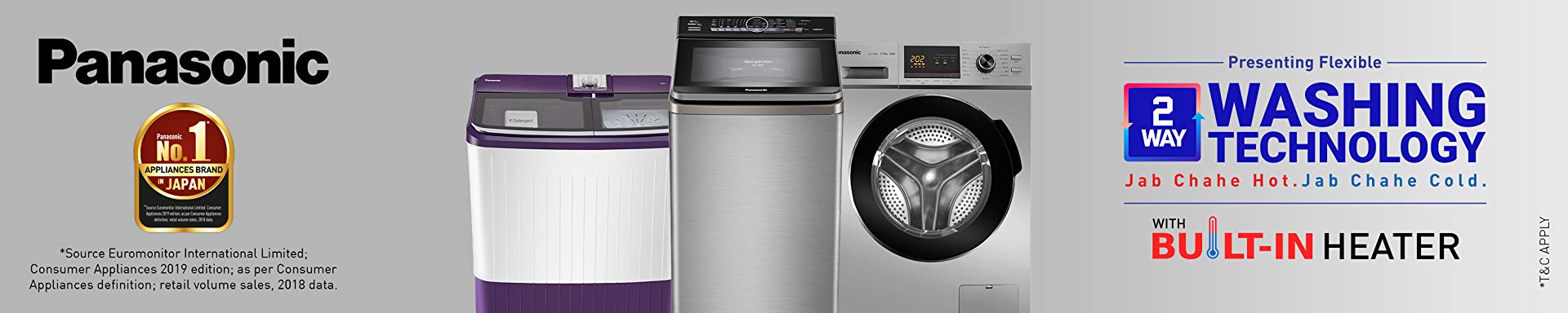 Panasonic Washing Machine Range with built in Heater Now Available on ...