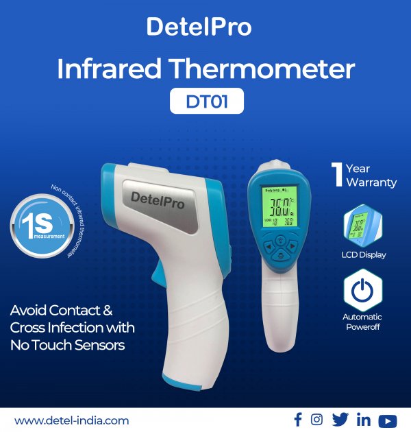 DetelPro Infrared Thermometer Launched at Rs. 2,999 • TechVorm