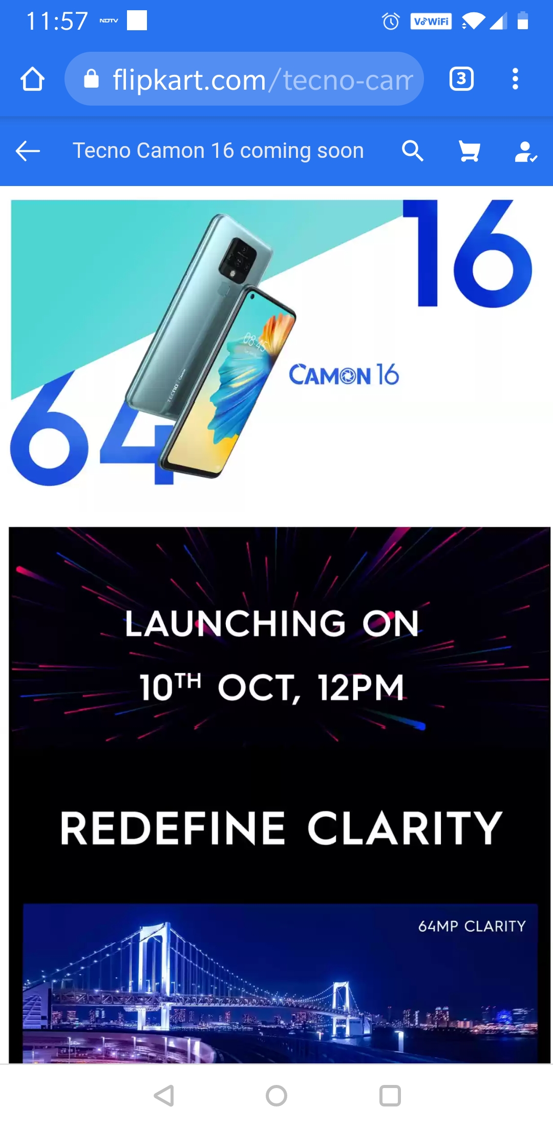 Tecno Camon 16 Smartphone with 64MP AI Quad Rear Camera Launching in ...