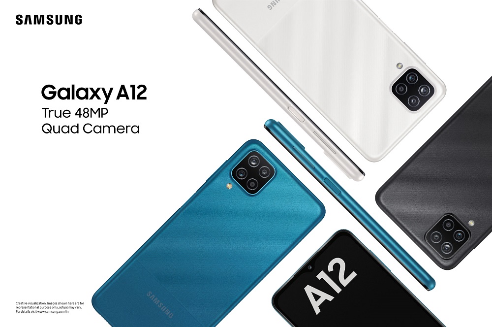 Samsung Galaxy A12 with 6.5 inch HD+ Infinity-V Display, 48MP Quad ...