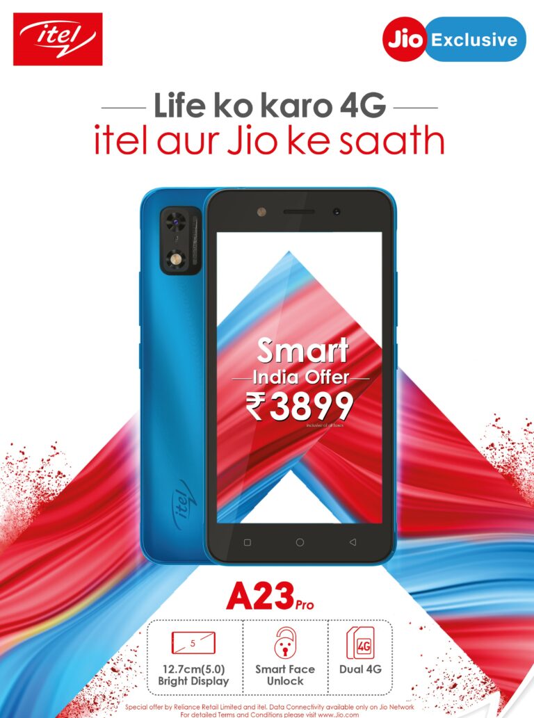 itel A23 Pro with 5 inch Display, 4G VoLTE/ViLTE Support Launched at Rs ...