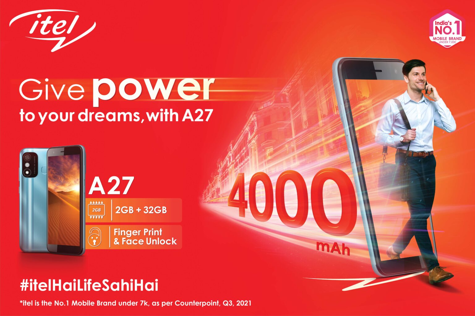 itel A27 with 4000mAh Battery Launched at Rs. 5999 • TechVorm