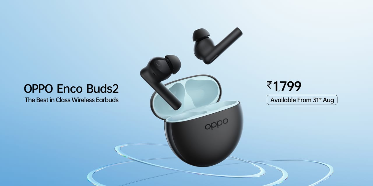 OPPO Enco Buds2 Launched at INR 1799 • TechVorm