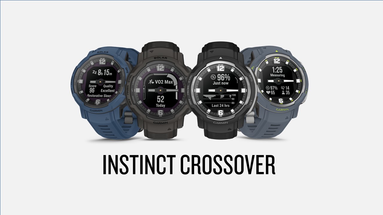 Garmin Instinct Crossover & Instinct Crossover Solar GPS Multisport ...
