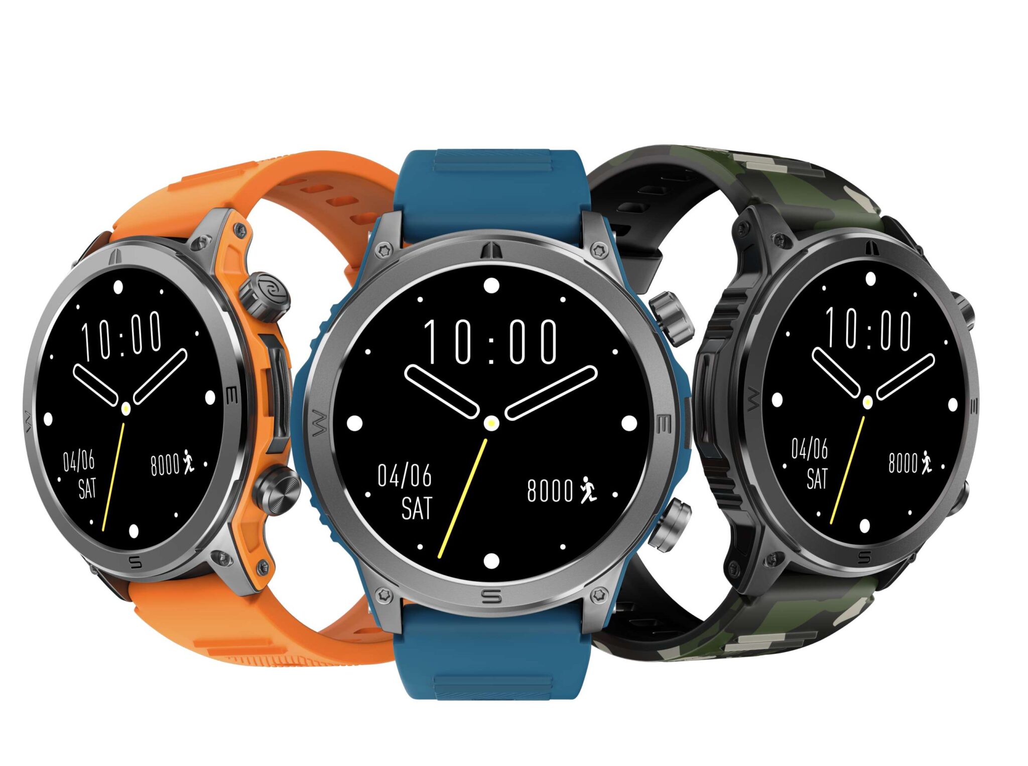 NoiseFit Endeavour Rugged Smartwatch with SoS and Rapid Health ...