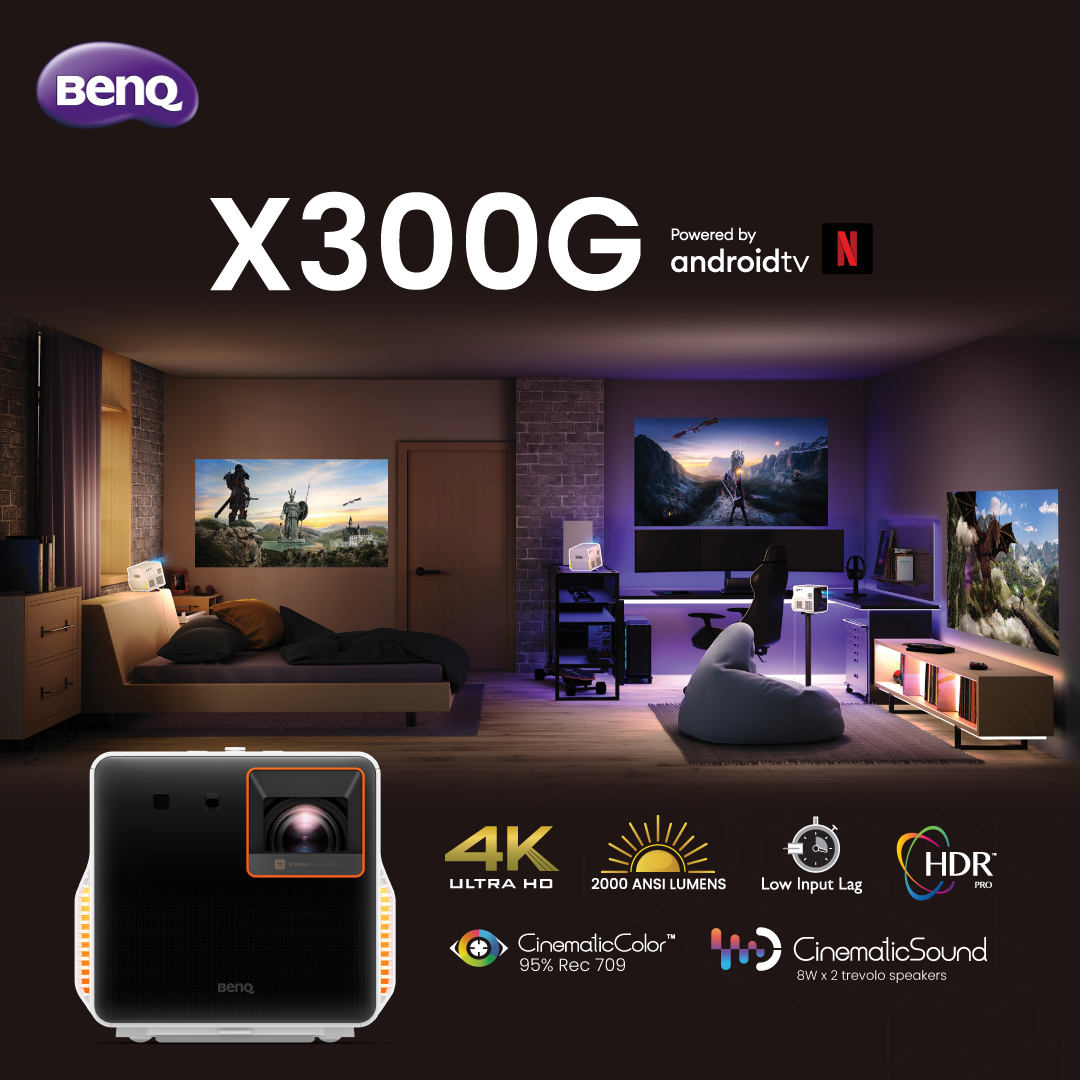 Benq X300G Smart-LED Gaming Projector Launched in India • TechVorm