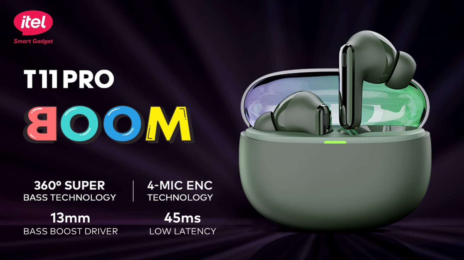 itel T11 Pro Earbuds with 360° Super Bass Technology, Launched at INR 1299 • TechVorm