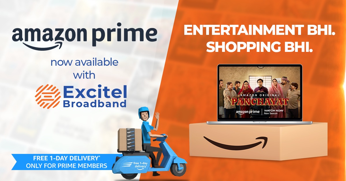 Excitel Partners with Amazon Prime to Expand its Cable Cutter Benefits, from LIVE TV to 22+ OTT ...
