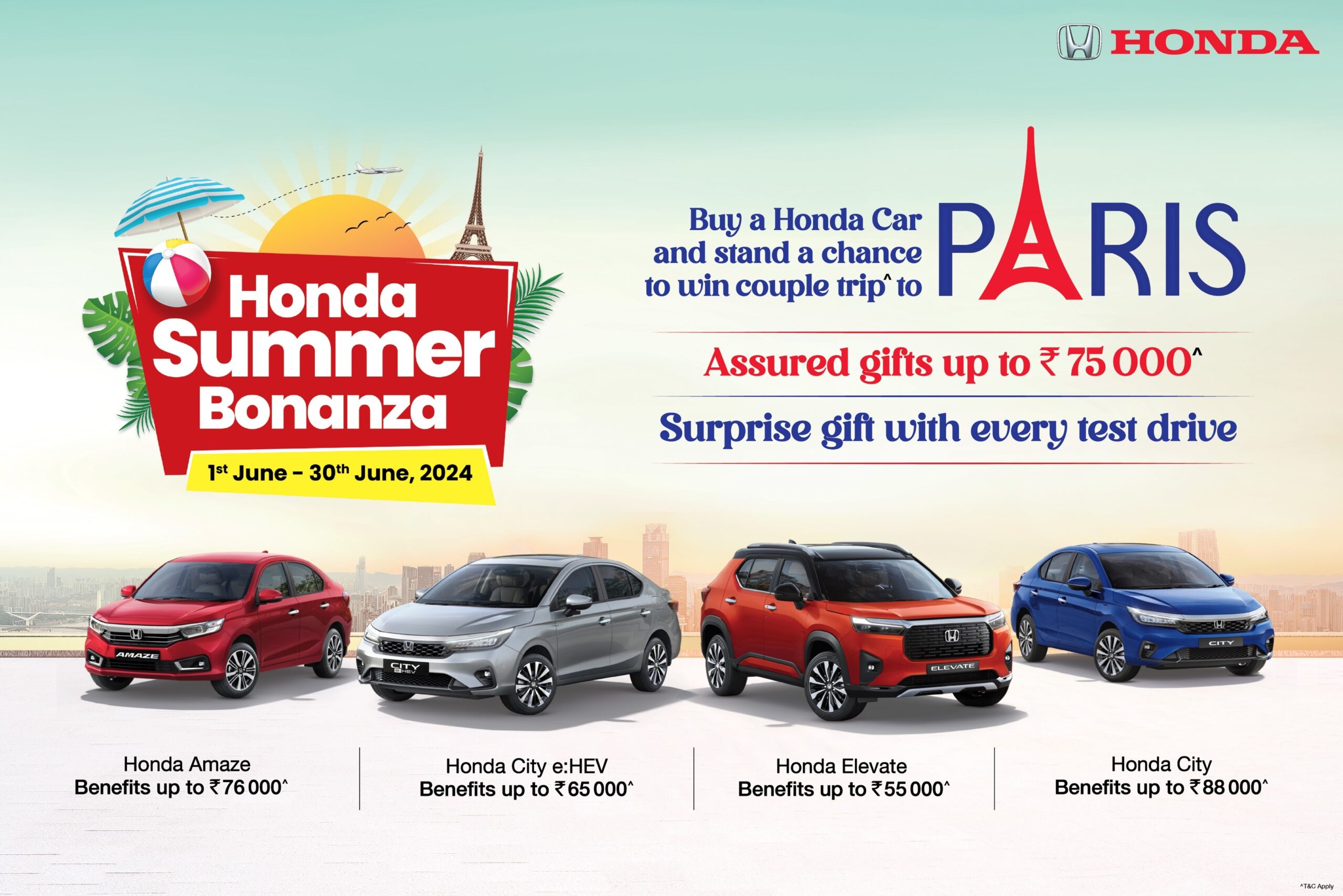 Honda Summer Bonanza with Attractive Offers Announced on all Honda Cars ...