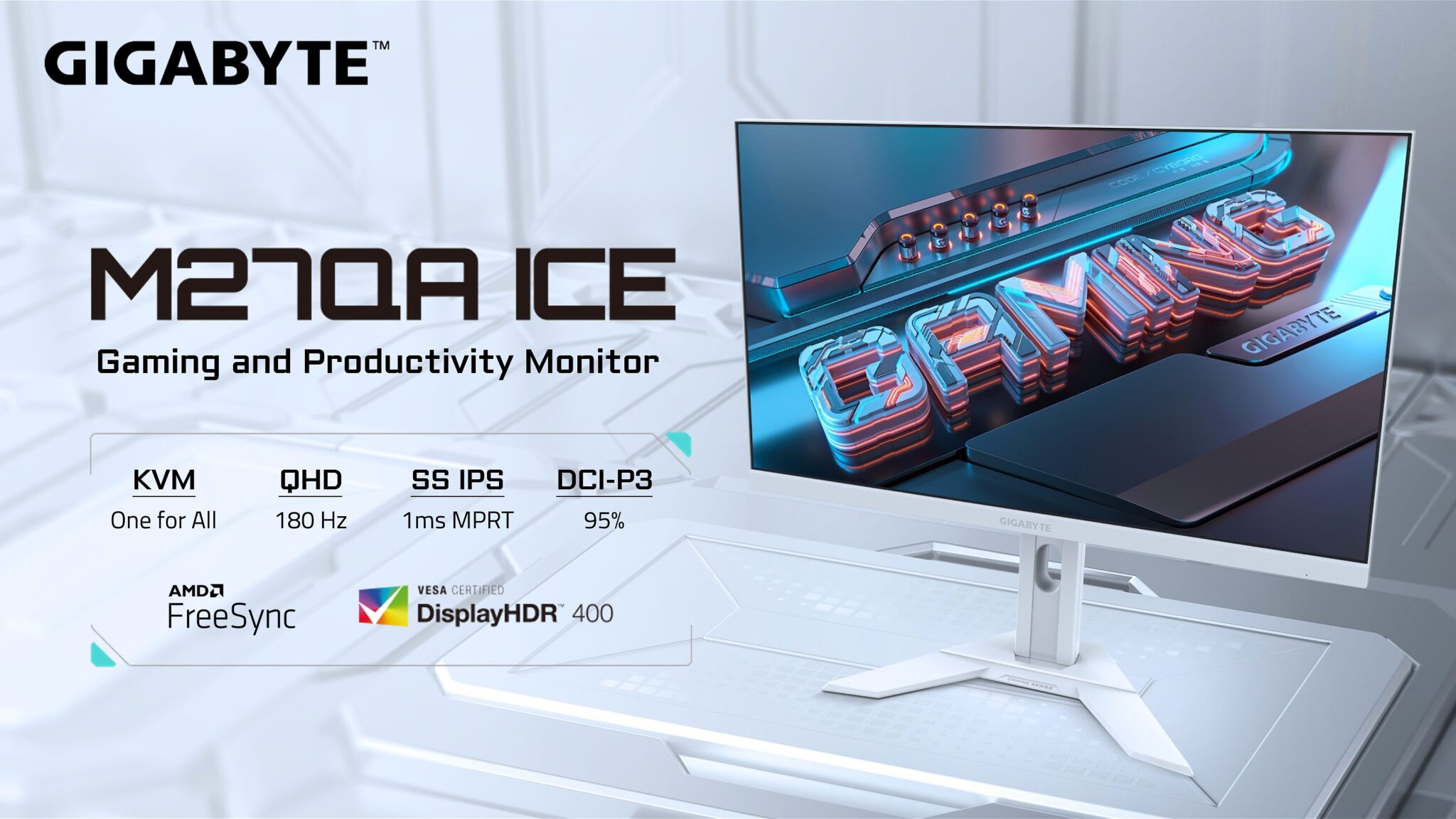 GIGABYTE M27QA ICE Monitor With 27 inch Display, Launched in India at ...