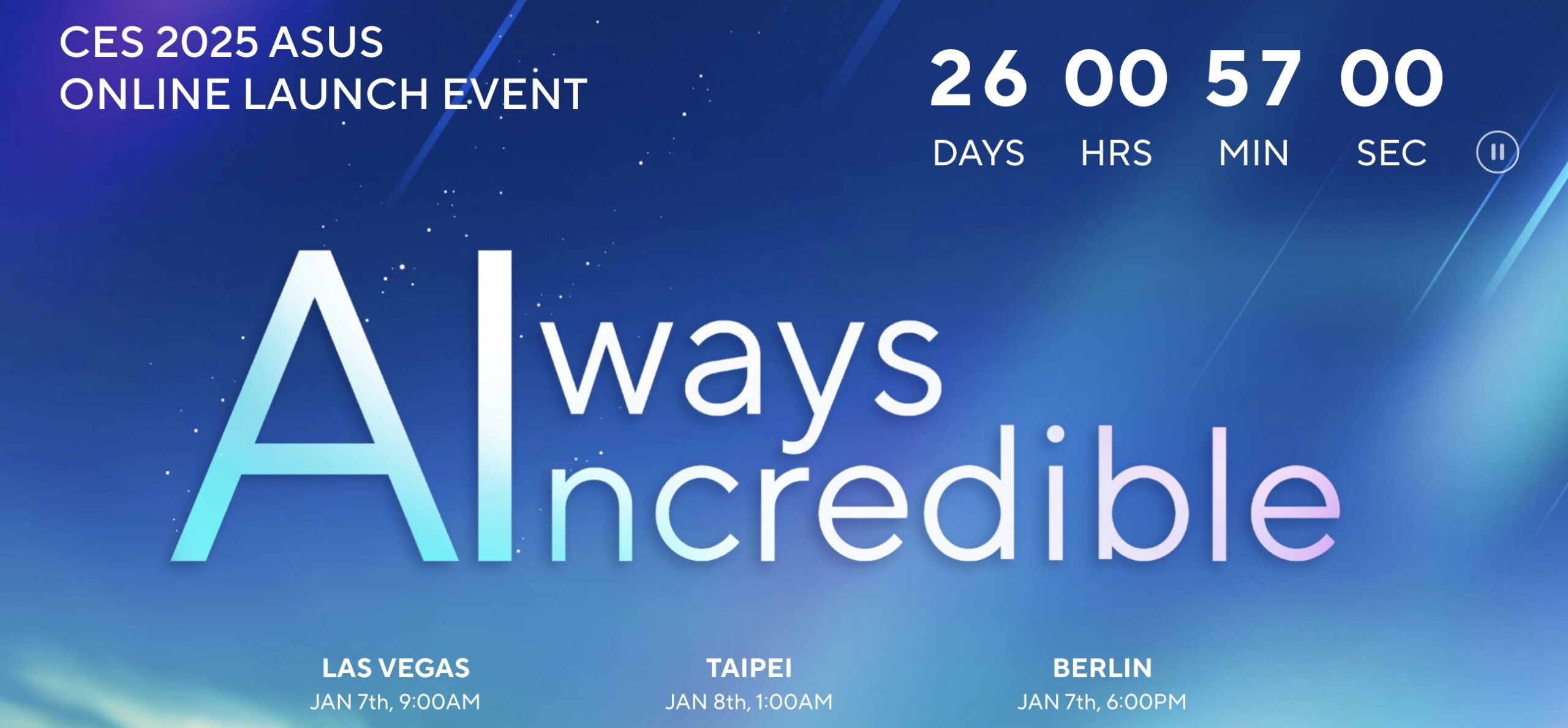 ASUS CES 2025 Virtual Launch Event will Be Held on January 7, 2025 ...