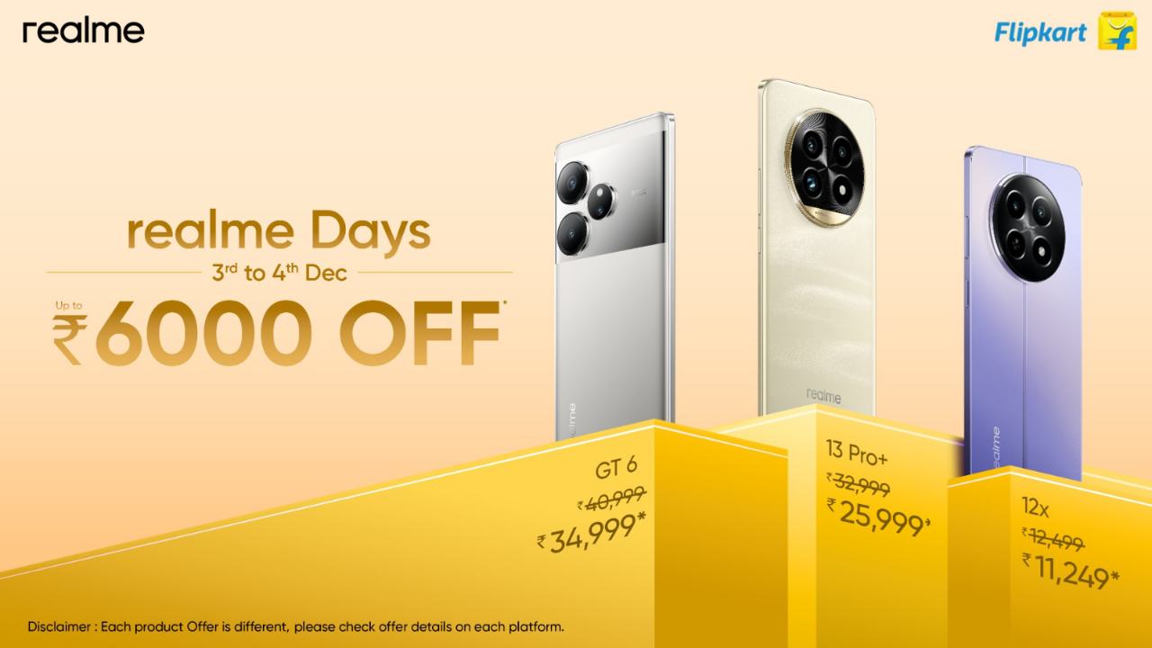 Attractive Offers on Realme Smartphones During the realme Days Sale ...