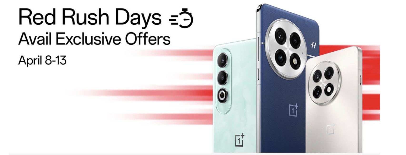 OnePlus Red Rush Sale from 8th April- Attractive Offers on OnePlus ...