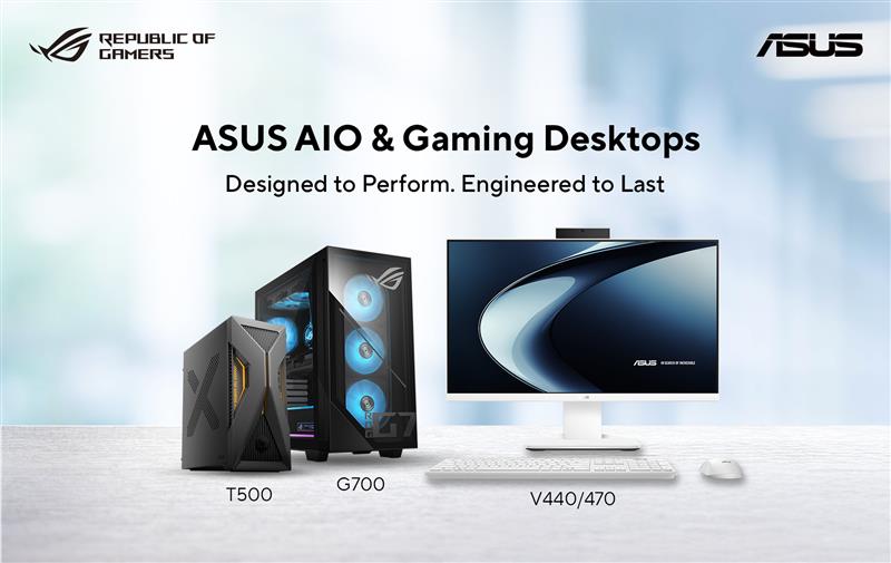 ASUS ROG G700, TUF Gaming T500 Gaming Desktops, ASUS V440VA and V470VA ...