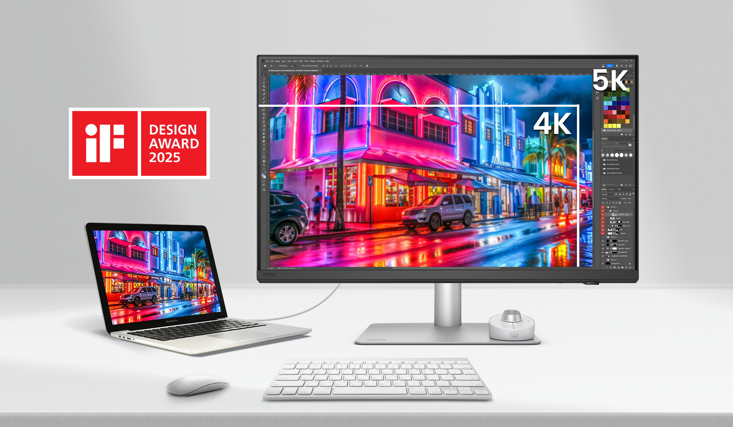 BenQ PD2730S 27 inch Monitor with 5K Retina-Class Display, Launched in ...