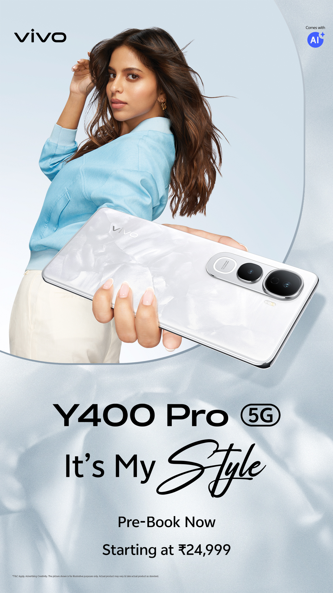 vivo Y400 Pro with MTK Dimensity 7300 SoC Launched in India; Price ...