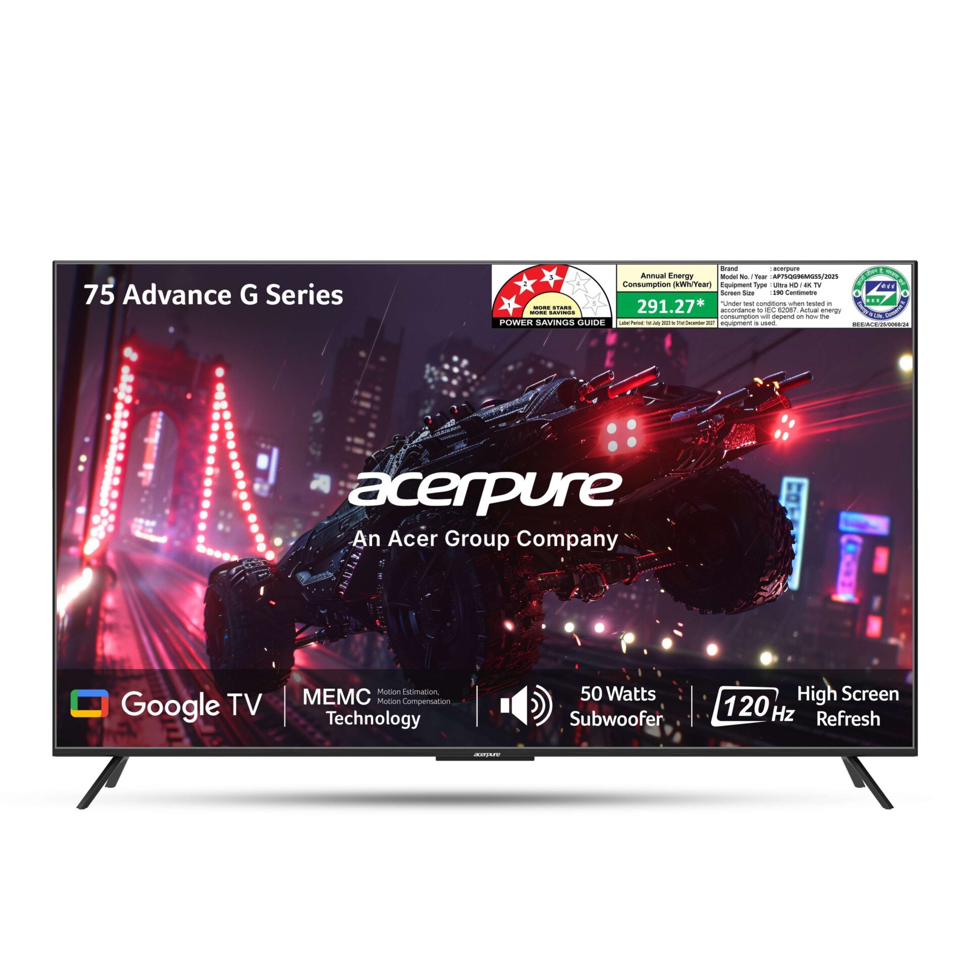Acerpure Advanced Gaming Series Smart TVs with 65, 71 inch QLED ...