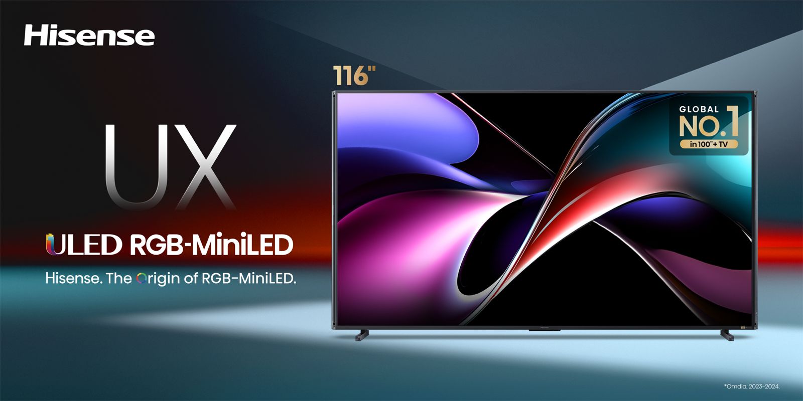 Hisense UX ULED RGB-MiniLED TVs in sizes 100" and 116" Launched in India; Price Starts at INR 10 ...